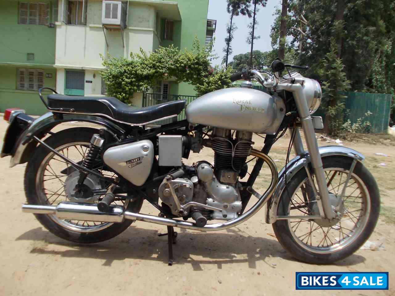 Silver Royal Enfield